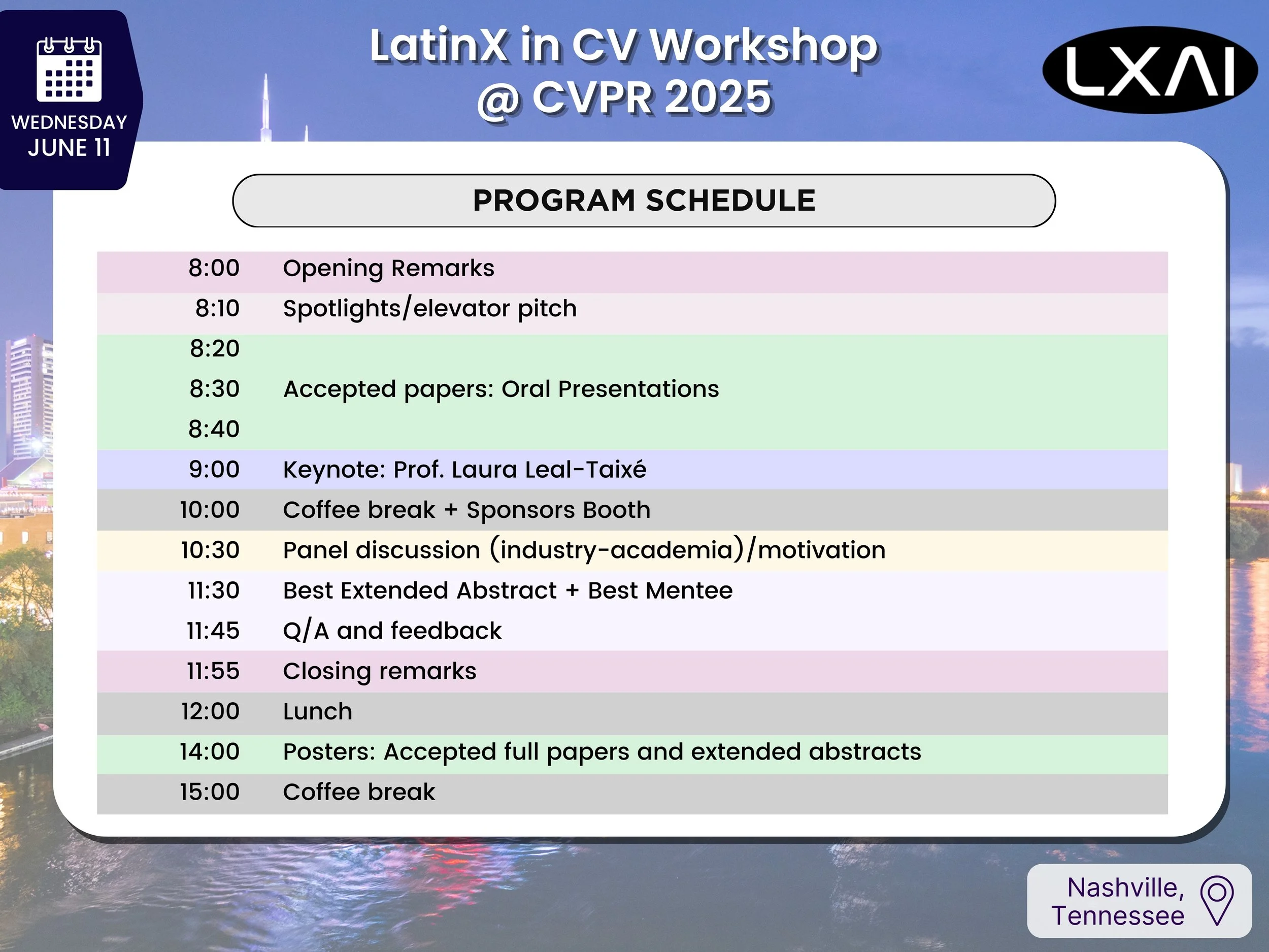 CVPR 2025 — LatinX in AI Computer Vision — LXAI